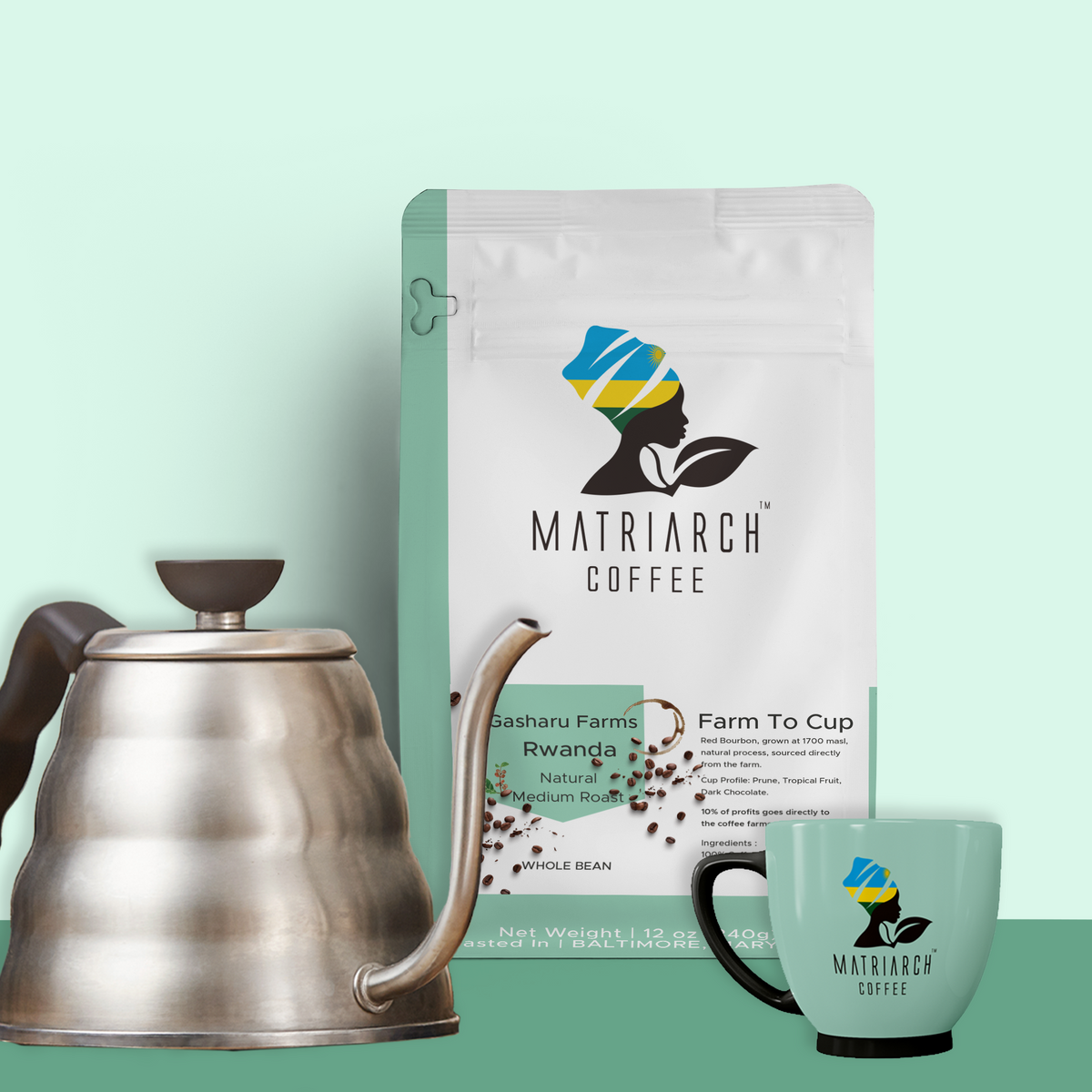 Bulk Natural 12 Oz - Carton of 12 bags - Dark Roast – Matriarch Coffee