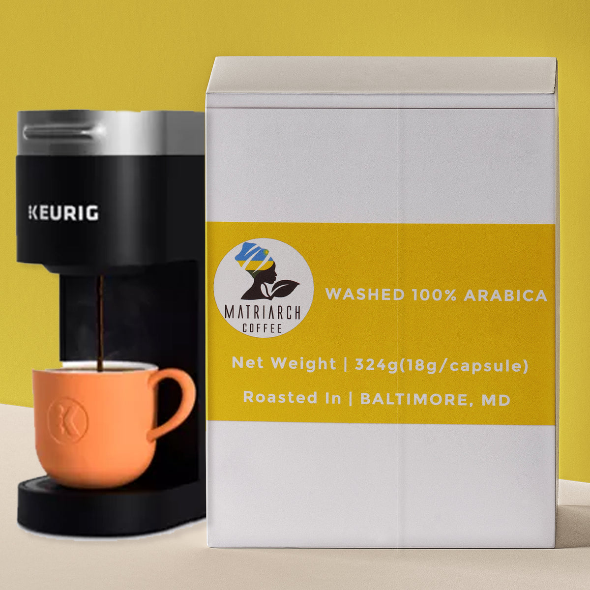 Washed pods - Carton of 4 boxes (Total 72 count total) – Matriarch Coffee